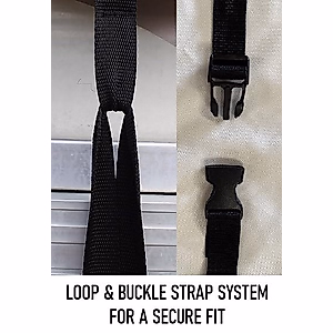 Vortex Direct Beige/Tan 22' Ultra Pontoon Boat Cover, Has Elastic and Straps, Fits 20'1" to 21' to 22' Long Deck Area, Up to 102" Beam