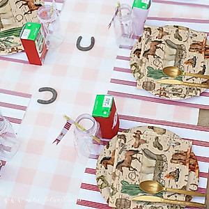 HIPVVILD Western Cowboy Party Decorations Tableware - Wild West Rodeo Theme Birthday Baby Shower Party Supplies Table Decorations, Paper Plate, Cup, Napkin, Disposable Cutlery | Serve 24