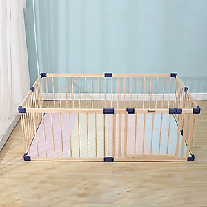 Baby Playpen, Corrales para Bebes, Baby Fence Indoor Outdoor, Toddler Safety Activity Center Playard with/Locking Gate,31sq. ft