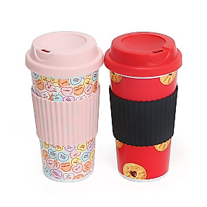 6 PACK Heat-resistant Silicone Nonslip Coffee Cup Reusable Glass Bottle Mug Cup Sleeve for Hot Drinks