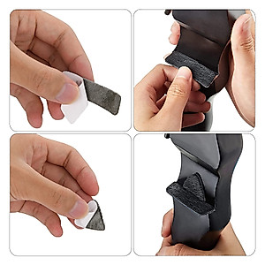 Cosmos 4 Sets Archery Arrow Rests Sticker Pads Traditional Leather Arrow Shelf Silent Plate Arrow Rest Anti-Slip Pad for Archery Training Hunting Recurve Bow Longbow