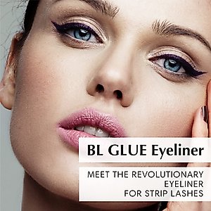 BL Lashes Glue Eyeliner for False Lashes | 2-in-1 Felt-Tip Eyelash Adhesive and Eyeliner, Easy to use, Extra Strong Hold for Strip Lashes 0.7ml/0.02fl Oz