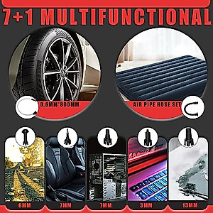 PEDONY Cordless Air Pump for Milwaukee 18V Battery, Handheld Brushless Air Blower Air Duster, 50000 RPM & 7 Nozzles Air Compressor for Home Cleaning Outdoor (Battery Not Included)