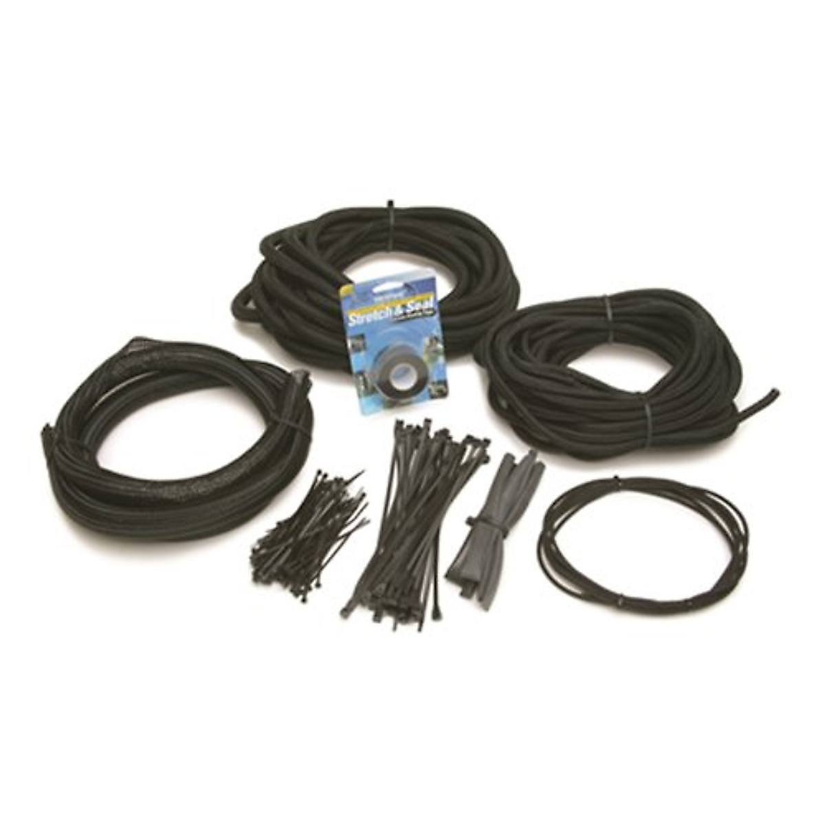 Painless Performance 70920 PowerBraid Split Braided Sleeving Chassis Kit , Black