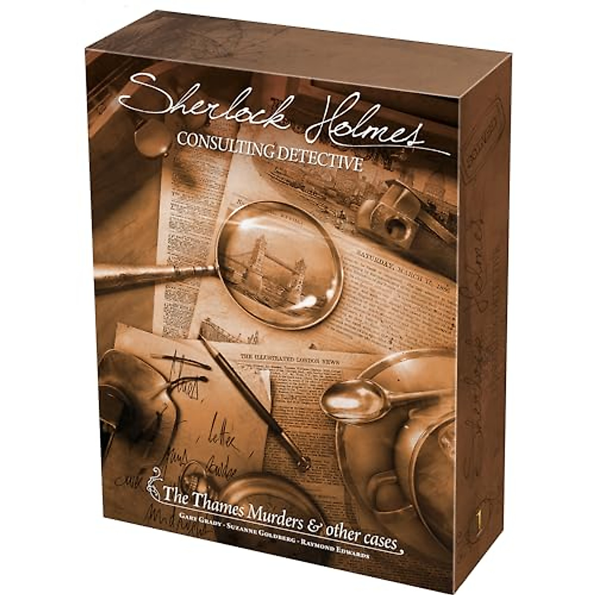 Sherlock Holmes Consulting Detective - The Thames Murders & Other Cases Board Game - Captivating Mystery Game for Kids & Adults, Ages 14+, 1-8 Players, 90 Min Playtime, Made by Space Cowboys