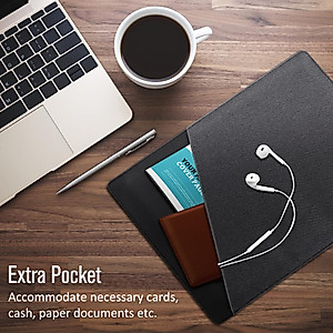 FINPAC 13 Inch Laptop Sleeve Case, Slim Handbag with Magnetic Closure for 12.9" iPad Pro 2018-2022, MacBook Air 13 2018-2022, MacBook Pro 13 2016-2022, Surface Laptop Go, Surface Pro 9/X/8/7/6, Black