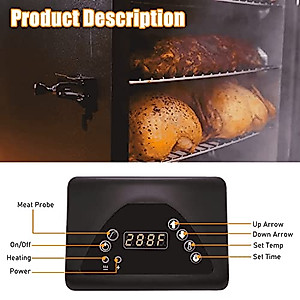 Replacement 9907170133 Part for Masterbuilt Electric Smoker Control Panel, Masterbuilt Replacement Parts Digital Control Board Compatible with 21072719 20071218 21071218 20071418 21072319 21072719