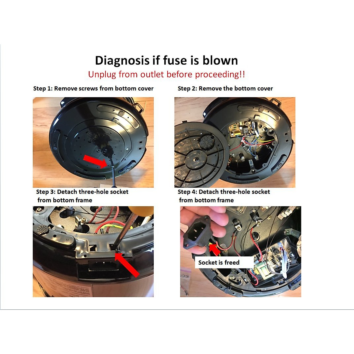 "GJS Gourmet Fuse Compatible with 8 Qt Bella Electric Pressure Cookers Model M-80B30AG". This fuse is not created or sold by Bella.