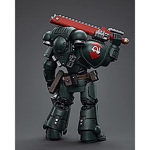 Pipigirl JoyToy Warhammer 40K Space Marine Genuine License 1/18 Soldier, Dark Angels Intercessors, 4inch Models Space Marines Action Figures Kits (Sergeant Rakiel)