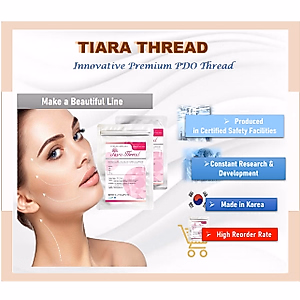 Tiara PDO Thread Lift Korea - Mono Screw Type/Sharp (40pcs) (30G25)