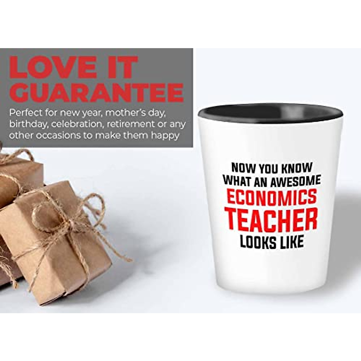 Subject Teacher Shot Glass 1.5oz - economics teacher looks - Economics Teacher Financial Analyst Finance Statistician