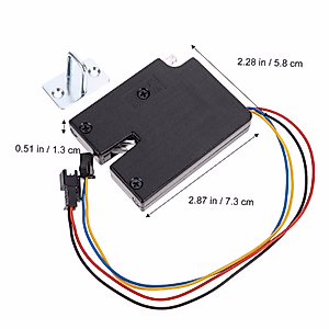 DOITOOL Electronic Locks Hidden Door Latch Drawer Lock Electric Lock electromagnetic Lock Magnetic Door Locks Locker Lock Mini Electric Bolt Lock Hidden Lock Plastic Dongguan Automatic