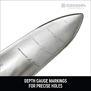 Corona CT 3314 Premium Stainless Steel ComfortGEL Garden Trowel, 13.5" Overall Length, Handle Length 7", Red