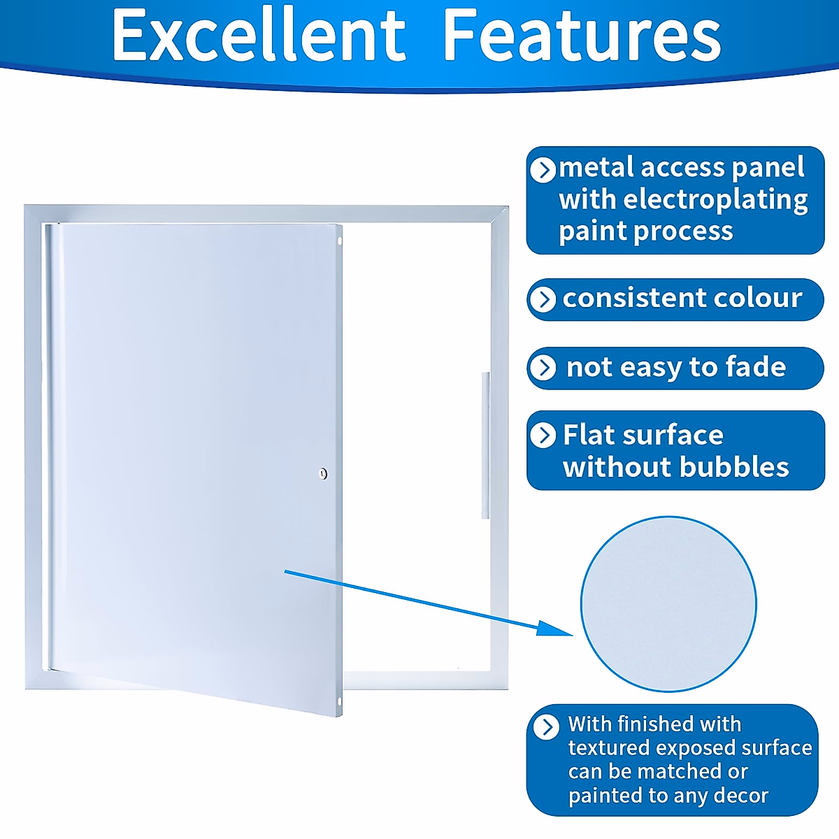 Access Panel 24 x 24,Metal Access Door,Built-in Lock,Aluminum Galvanized -Antioxidant/Fire Resistant,Access Panel for Drywall,Ceilings, Electrical, Plumbing,Access Door for Drywall,Metal Access Panel