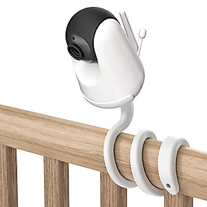 Koroao Universal Baby Monitor Mount for VAVA/Hipp Baby Monitor - Versatile for Any Other Cameras with 1/4 Screw Twist Holder Without Tools or Wall Damage(1-Pack,White)