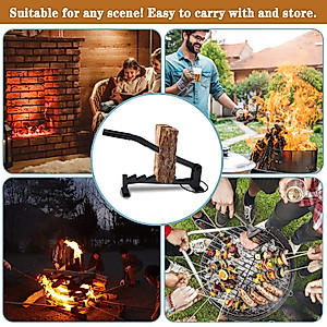 TUSAUW Wall Mounted Firewood Kindling Splitter Softwood Splitter Portable Manual Fire Wood Kindling Splitter for Indoor or Outdoor Firewood Kindling Splitter Wall Mounted Kindling Maker Wood Splitter
