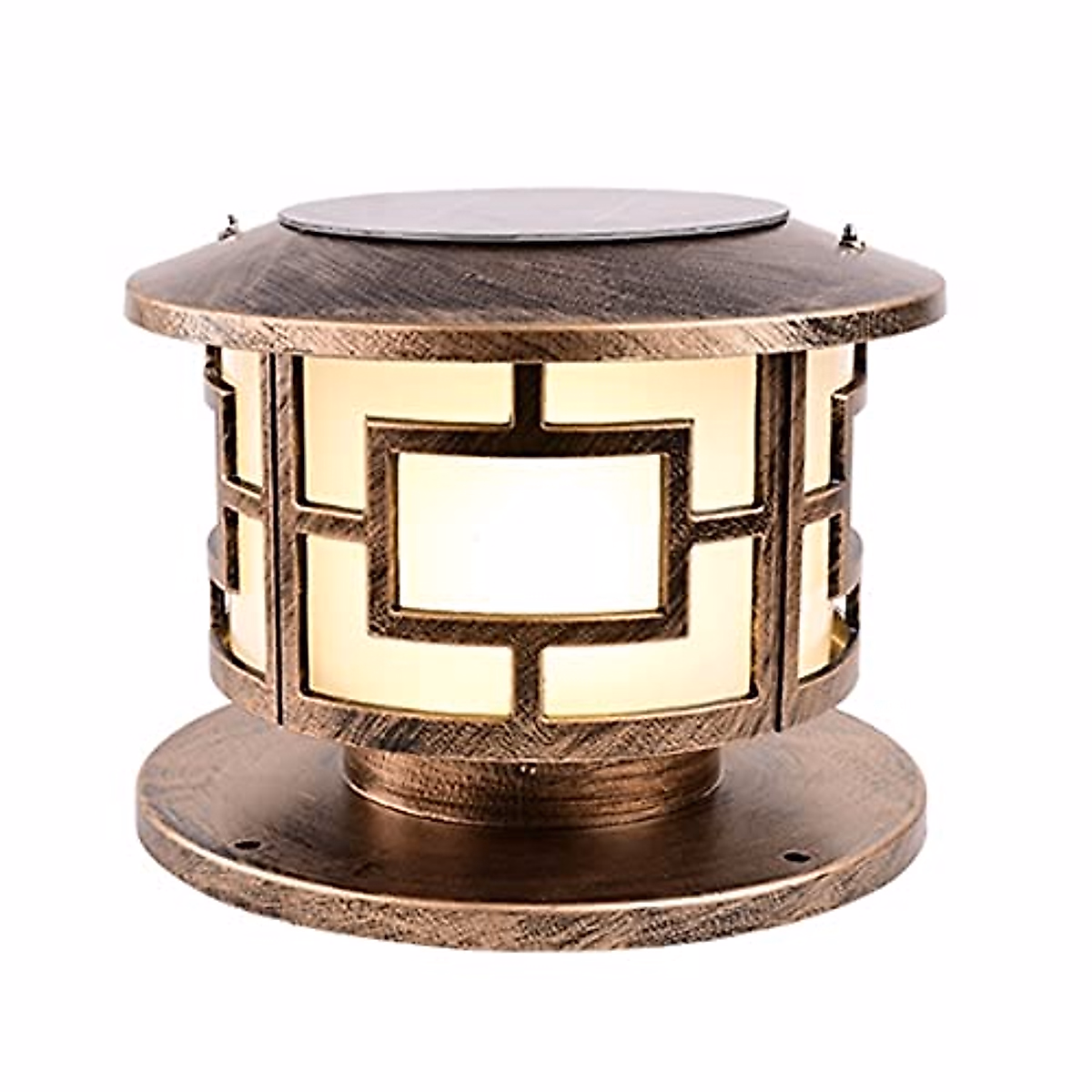 QIAOLI Led Solar Light Solar Light European Style LED Column Head Lamp Fence Door Post Lamp Villa Home Garden Garden Light Outdoor Light Path Lights (Size : 300mm)