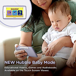 Hubble Connect Touch Twin 5" Smart Baby Monitor with Camera and Audio, WiFi Baby Camera Monitor with Flexible Wall Mount; Pan Tilt Zoom; 2Way Talk, Interactive Smart HD Monitor & Smartphone App