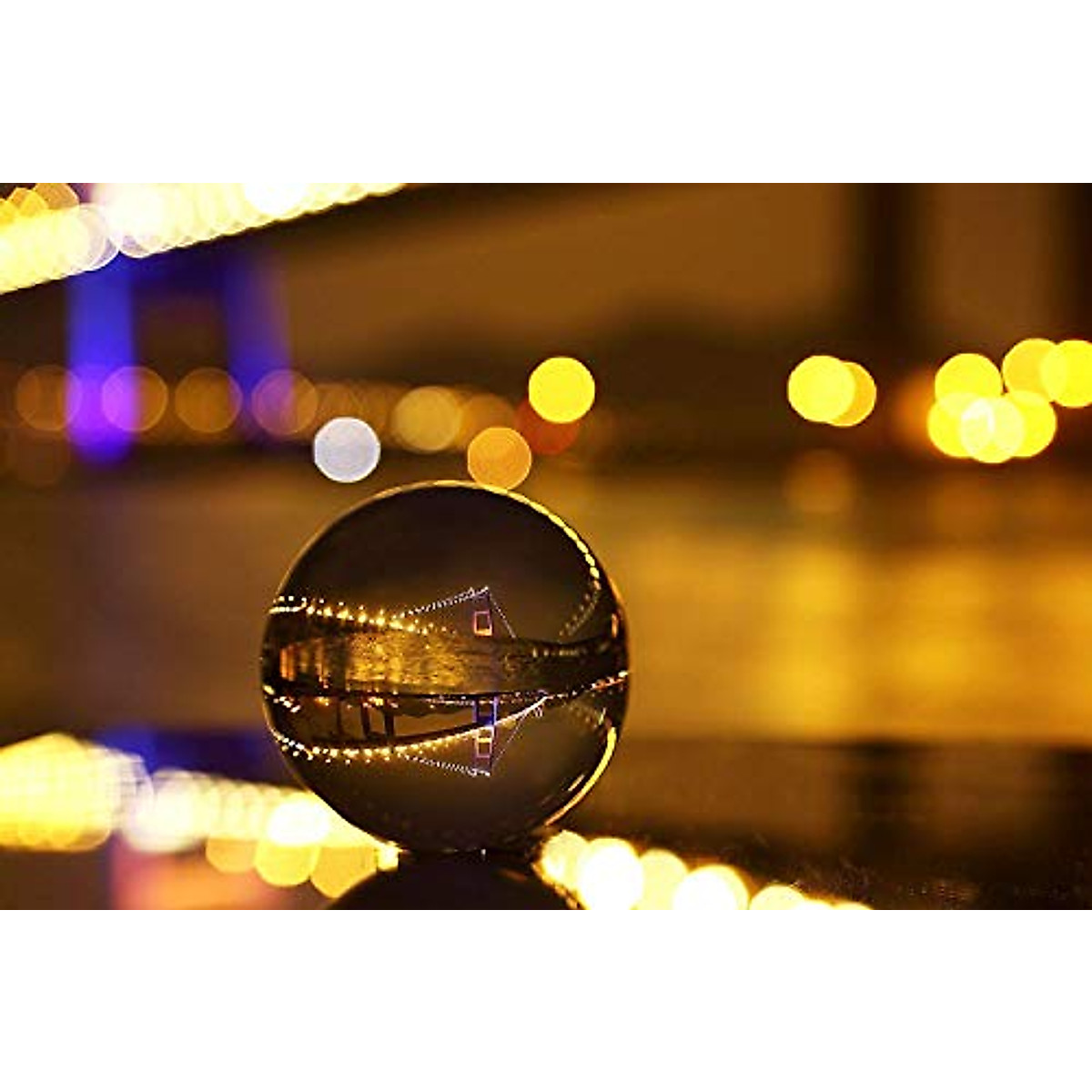 MerryNine Professional Crystal Ball Photograph, K9 Crystal Sun Shine Catchers Ball with K9 Crystal Stand, Decorative and Photography Accessory (50mm)