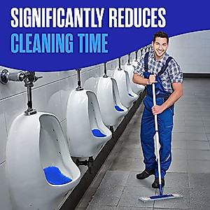 Houseables Urinal Screens Deodorizer, Screen Cake Sanitizer, Pee Splash Guard, 10 Pack, 6.25inches x 6.5inches, Blue, Scented, EVA, Toilet Deoderizer, Urinals Freshener Shield, Urine Anti-Splash Mat