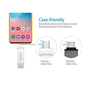USB C Flash Drive, Dolomy 64GB USB 3.1 to USB C Thumb Drive, 2 in 1 OTG Metal Type C Flash Drive for USB C Smartphones, Tablets, PC, USB C Devices