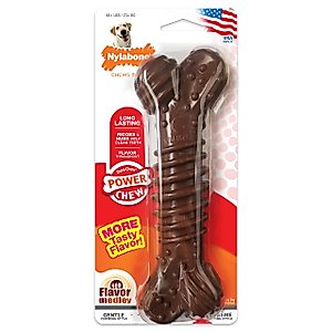 Nylabone Power Chew Textured Bone Chew Toy, Dog Toys for Aggressive Chewers, Flavor Medley, X-Large/Souper (1 Count)