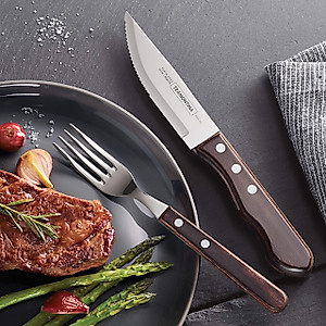 TRAMONTINA Porterhouse Steak Knife and Fork Set 12-Piece, 80000/553DS
