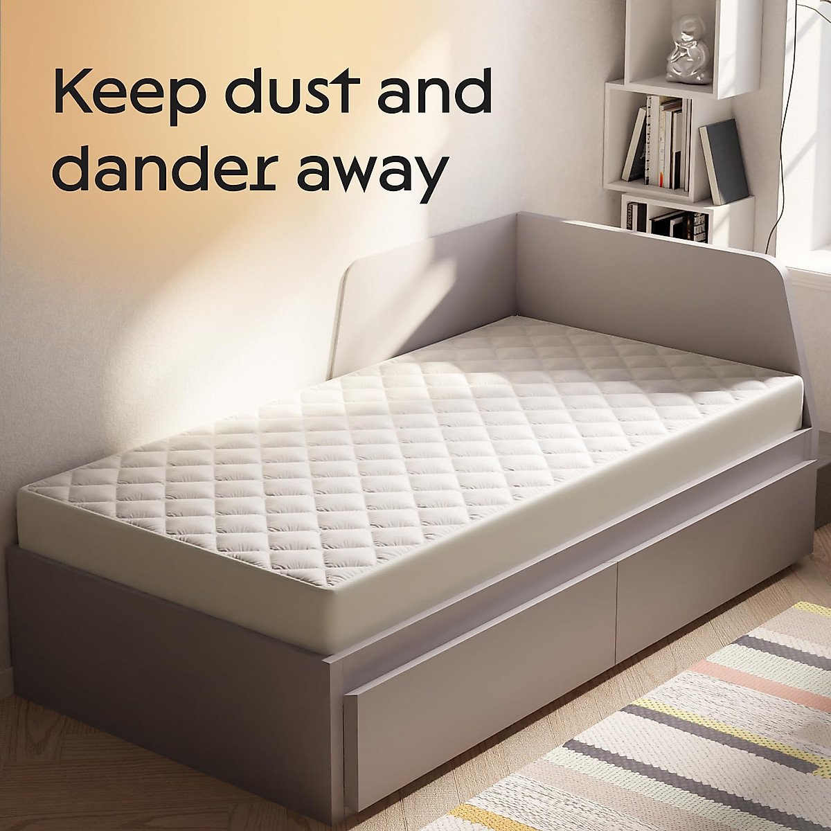 Niagara Cotton Mattress Protector Full 54x75 Non Noisy Cooling Breathable Ultra Plush Absorbent Extra Deep Fits 20 Inches Deep Mattress