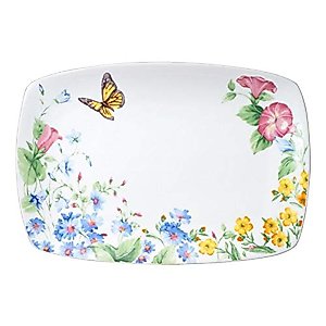 Pfaltzgraff Annabelle Rectangular Platter, White, 12.25 Inches