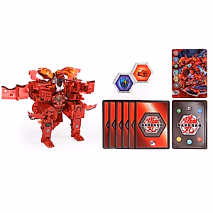 Bakugan GeoForge Dragonoid, 7-in-1 Includes Exclusive True Metal Dragonoid and 6 Geogan Collectibles, Kids Toys for Boys