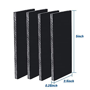 Tiga Patio Rocker Chair Spring Plate Replacement, Universal Fiberglass Spring Plates for Outdoor Swivel Rocker Patio Chair - 5 x 2.5 Inches - Pack of 4