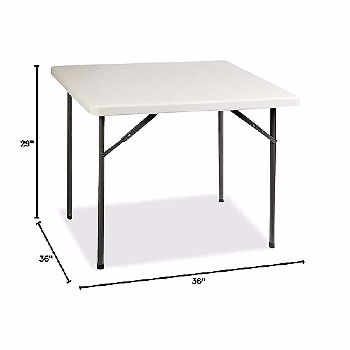 Lorell Banquet Folding Table, Platinum/Gray