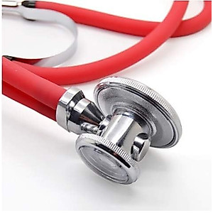 Stainless Steel Dual Double Tube Stethoscope for Doctor, Professional, Student