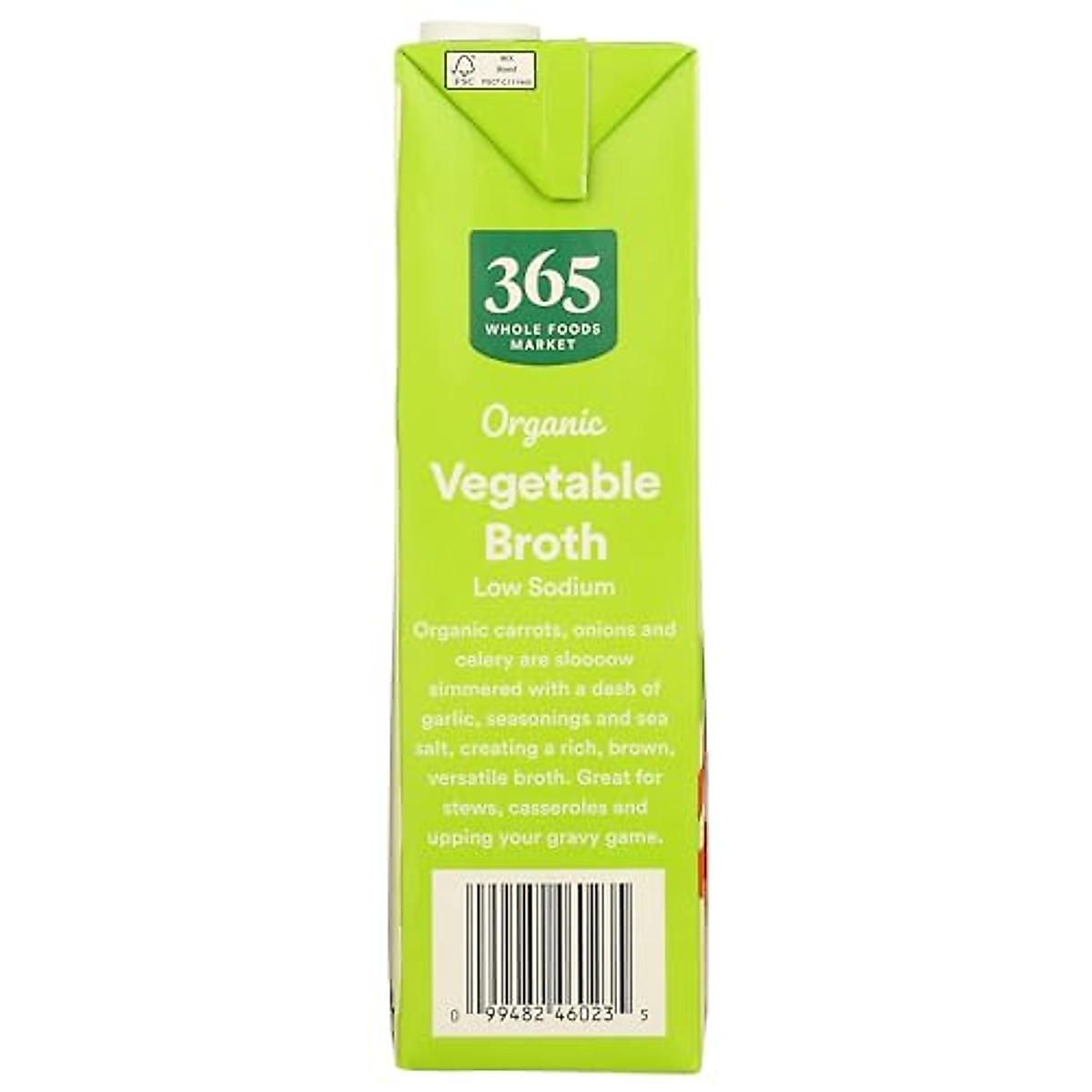 365 by Whole Foods Market, Organic Low Sodium Vegetable Broth, 32 Fl Oz