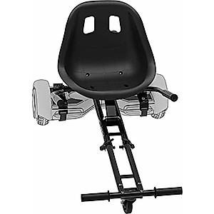 Hover-1 Raptor-1 Buggy Attachment | Turbo LED Lights, Compatible with All 6.5" & 8" Hoverboards, Hand-Operated Rear Wheel Control, Adjustable Frame, Easy Install