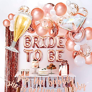 JeVenis Pop The Bubbly She's Getting a Hubby Banner Pop The Bubbly She's Getting A Hubby Bridal Shower Decorations Engagement Party Decorations Bride to Be Decorations