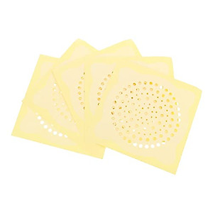 50pcs Cover Stopper Drain One-Off Shower Kitchen Sticker Bathtub Tub Bathroom Stoppers Toilet Home Woven Laundry Paper Hole Floor Catchers Bath Filter Sink Anti-Blocking White (Color : Whitex2pcs, S
