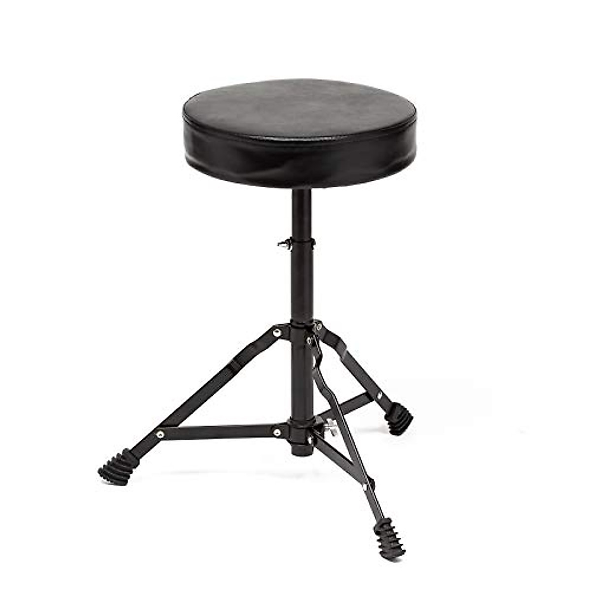 Ashthorpe 5-Piece Complete Full Size Adult Drum Set with Remo Batter Heads - Red