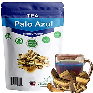 Kidney Wood (4oz), Palo Azul (55-60 Cups Aprox), Blue Stick Tea Teatox, non-GMO, Gluten-free Tea Bark, Natural kidney cleanse, palo azul tea, Packaged in the USA, Resealable Bag (4 ounces).