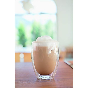 Bodum Pavina Glass, Double-Wall Insulate Glass, Clear, 12 Ounces Each, 2 Count (Pack of 1)