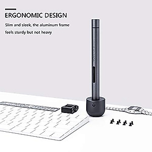 wowstick Lithium Precision Screwdriver wowstick 1F+ With LED Light And Magnetic Mat, Electric Screwdriver Rechargeable Repair Tool kits Including 56 Bits Extend Bar For Most Electronics Devices