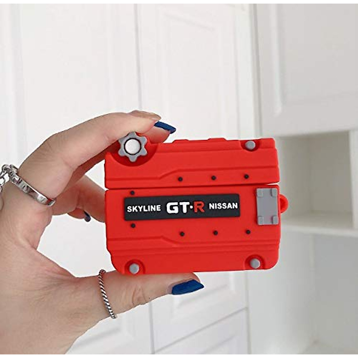 JDMTuning Skyline GTR RB26 Apple Airpods Pro Engine Silicone Case Cover for Protection Fits Airpod Pro Wireless Charging