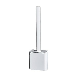 Silicone Brush Toilet Brush Clear Double Sided Brush Head Toilet Cleaner Brush Home Bathroom Toilet Bowl Brush and Holder Set