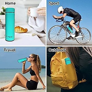 whizzy Smart Lid Stainless Steel Intelligent Thermos Cup Coffee Water Bottle Temperature Display Vacuum Portable LED Screen Soup Insulation Mugs Tumbler LOGO customized (Black)