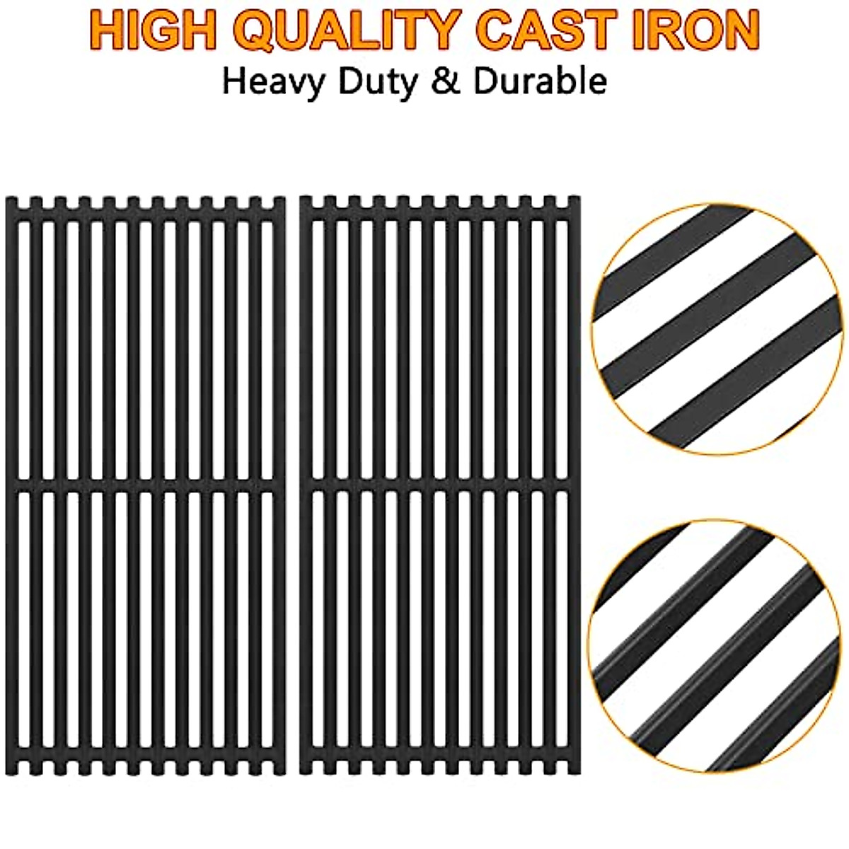 Grill Grates for Charbroil Commercial TRU-Infrared Grill Replacement Parts 463642316 463675016 466642316 463644220 463245518 G369-0030-W2 G460-0500-W1 G469-0005-W1, Nexgrill Grates 720-0864 720-0864m