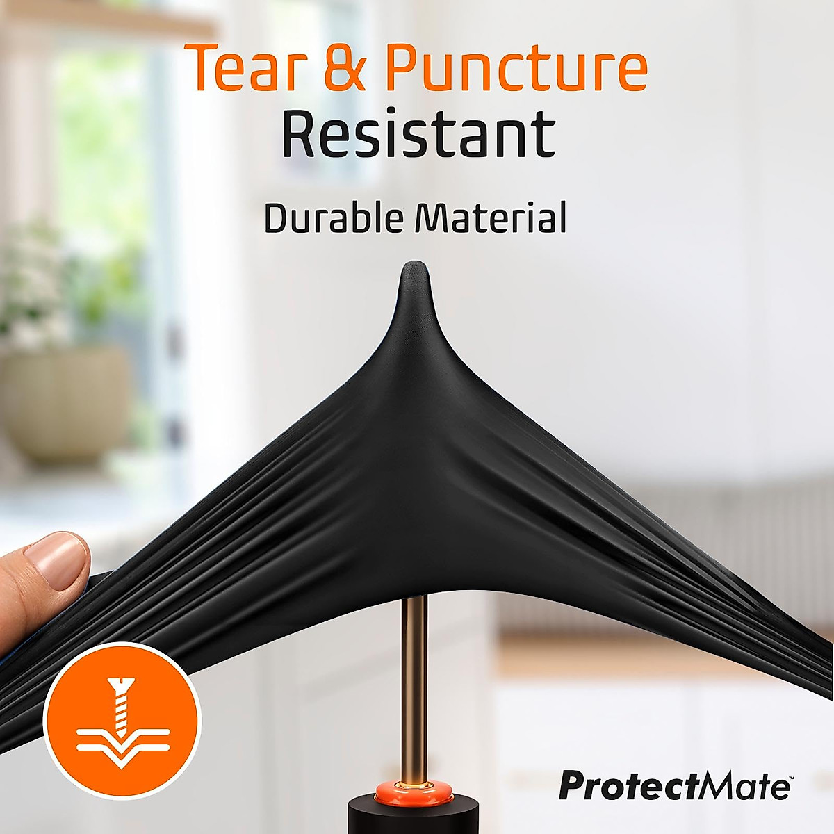 Protectmate 5 Mil Black Nitrile Gloves for Food Prep - Textured Food Prep Gloves - Food Handling Gloves Disposable Latex Free Gloves for Cooking, Catering, Food Service - Medium (Box of 100)