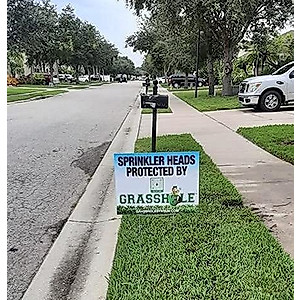 GRASSHOLE - Sprinkler Head Protection (10-Pack) Sprinkler Donut, Lawn Sprinkler Guard, Plastic Donuts for Sprinkler Heads