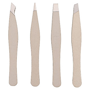 ARTIBETTER 4pcs Mini Eyebrow Clip Salon Eyebrow Clip Eyebrow Makeup Supplies Professional Eyebrow Stainless Steel Eyebrow Trimmer Nail Art Supplies Brow Hairpin Hair Removal Pu Miss