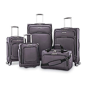 Samsonite Solyte DLX Softside Luggage, Mineral Grey, Underseater