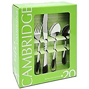 Cambridge Silversmiths 20 Pc Flatware Set, Allure Mirror